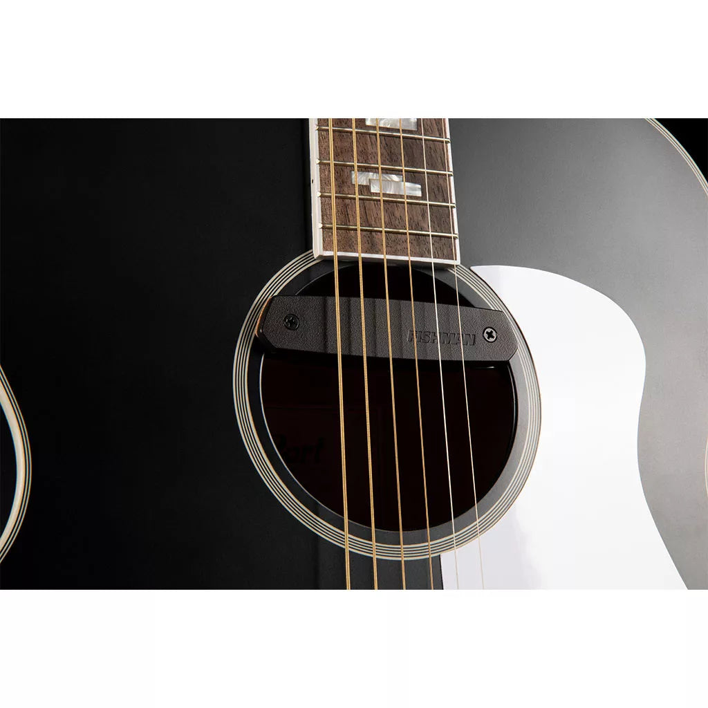Cort CJ Retro Acoustic-Electric Guitar Vintage Black Matte With Bag ...
